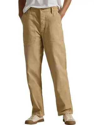 Polo Ralph Lauren Ricky Cotton Sateen Utility Pants - Khaki