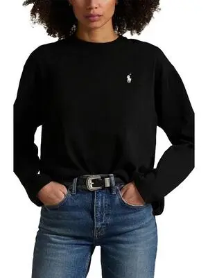 Ralph Lauren Long-sleeve Cotton Jersey T-shirt - Polo Black