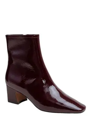 Linea Paolo Wrenly Block Heel Bootie - Dark Cherry
