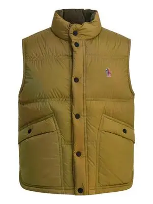 Moncler Buttoned Padded Gilet - Neutrals