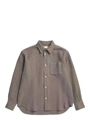 Norse Projects Striped Shirt - Brown