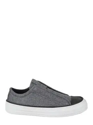 Brunello Cucinelli Embellished Slip-on Sneakers - Grey