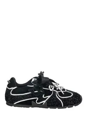 NAKED WOLFE Adored Ribbon-detail Sneakers - Black