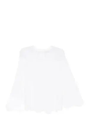 FORTE_FORTE Open-knit Jumper - White