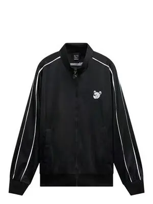 INBETWEENERS Striped Zip Jacket - Black