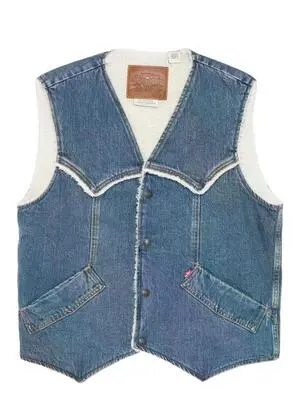 LEVI'S Western Denim Waistcoat - Blue