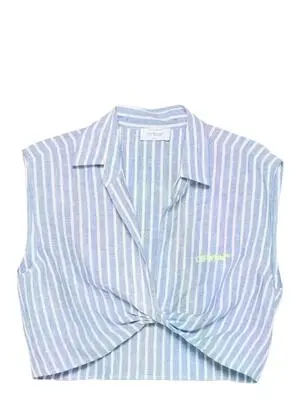 OFF-WHITE Striped Knot Detail Tank Top