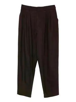 PSOPHIA Pleated Trousers - Brown