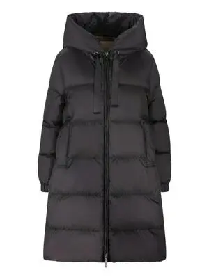 Max Mara Hooded Padded Coat - Black