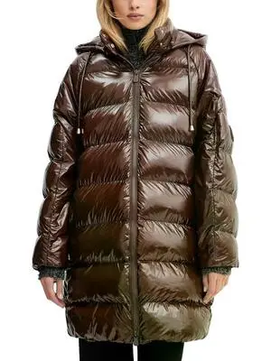 Pinko Padded Coat - Brown