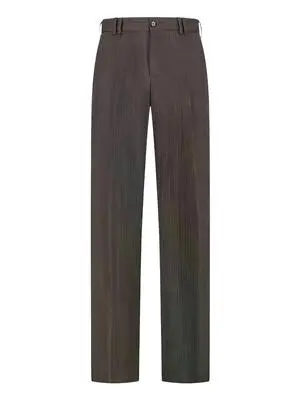 PT TORINO Pinstripe Trousers - Brown