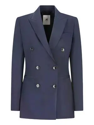 PT TORINO Double-breasted Blazer - Blue