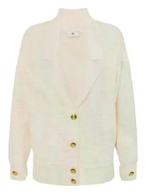 Elisabetta Franchi Buttoned Cardigan - Neutrals