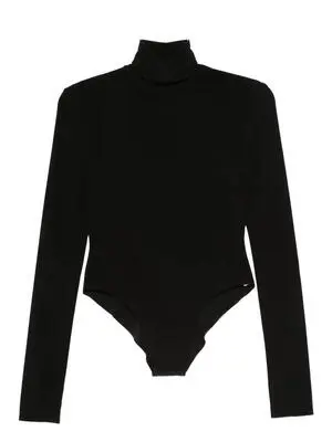 Norma Kamali Roll-neck Long-sleeve Bodysuit - Black