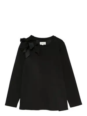 PSOPHIA Bow-detail Blouse - Black