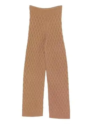 Max Mara High-waist Knitted Trousers - Brown