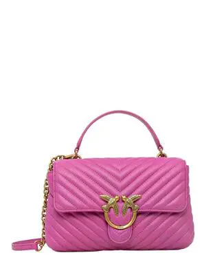 Pinko Mini Love Pady Puff Satchel - Pink