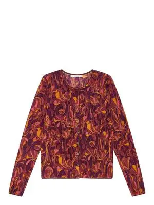 Malìparmi Floral Print Button Cardigan - Red