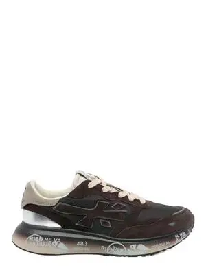 Premiata Laury Logo-appliqué Sneakers - Brown