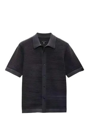 Rag & Bone Textured Short-sleeve Shirt - Black
