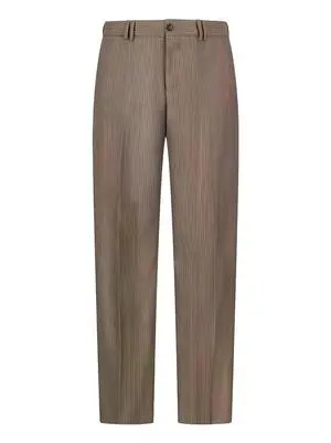 PT TORINO Pinstripe Trousers - Brown