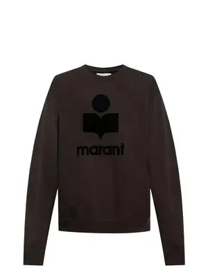 MARANT Mikoy Logo Crew-neck Sweatshirt - Black