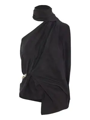 Christopher Esber Scarf-detailed Top - Black