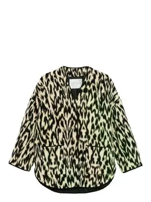 FORTE_FORTE Animal-print Coat - Neutrals