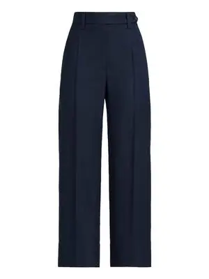 Brunello Cucinelli Twill Wide Leg Trousers - Blue
