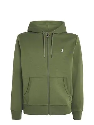 Polo Ralph Lauren Cotton-blend Logo Zip-up Hoodie - Green