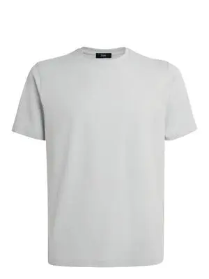 Herno Stretch-cotton T-shirt - Grey