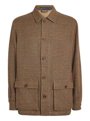 Polo Ralph Lauren Wool Twill Check Shacket - Brown