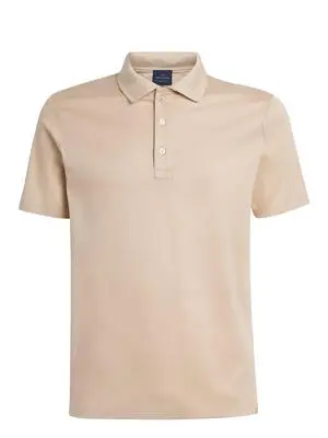 Paul & Shark Aqua Touch Cotton Interlock Polo Shirt - Beige