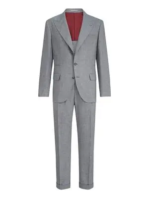 Brunello Cucinelli Wool-silk-linen 2-piece Suit - Grey
