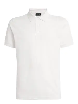Falke Pima Cotton Piqué Polo Shirt - White