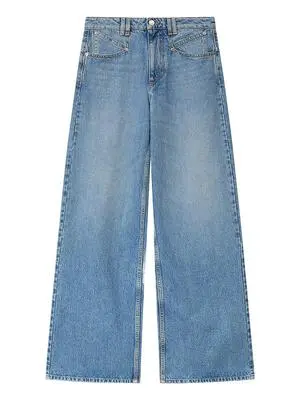 Isabel Marant Lemony Wide Leg Trousers - Denim