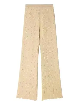 Sandro Geometric-pattern Textured Trousers - Neutrals