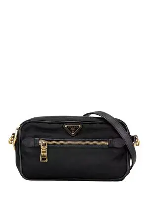 Prada 2000-2023 Tessuto Camera Crossbody Bag - Black