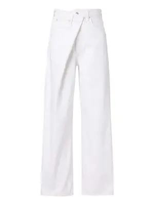 AGOLDE Vana Fold Wide-leg Jeans - White