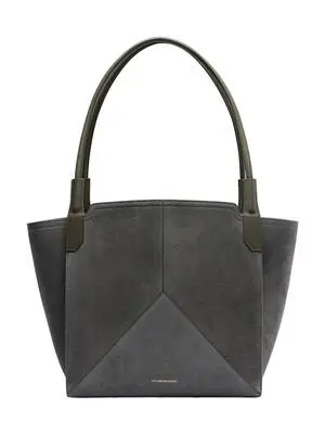 Victoria Beckham Small Suede Top-handle Bag - Grey