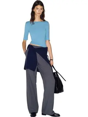 REFORMATION Santino Knit Top - Blue