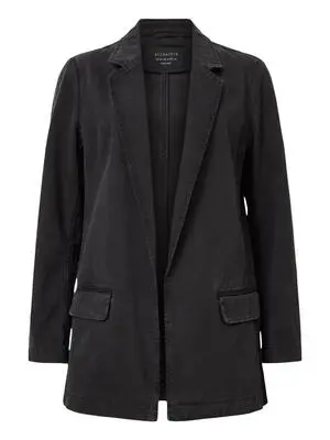 ALLSAINTS Denim Aleida Blazer - Black
