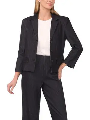Halogen Striped Blazer - Charcoal
