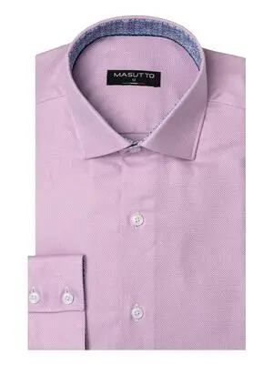 MASUTTO Siena Button Down Long Sleeve Shirt - Pink