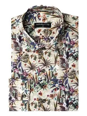 MASUTTO Mila Print Button-up Long Sleeve Shirt - Multicolor