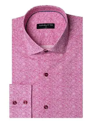 MASUTTO Serphina Button Down Long Sleeve Shirt - Pink