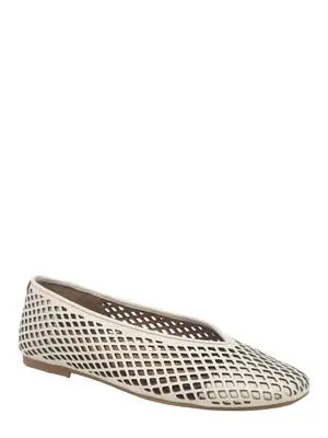 Gentle Souls Willow Perf Ballet Flat Stone Leather