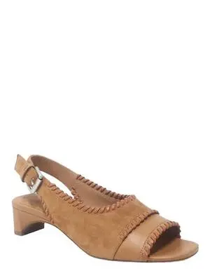 Gentle Souls Samarra Slingback Sandal Tan Suede