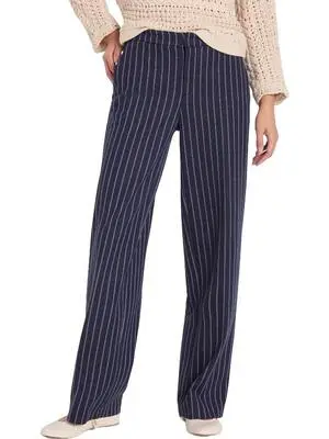 NIC+ZOE Leno Pinstripe Pants - Indigo Multi