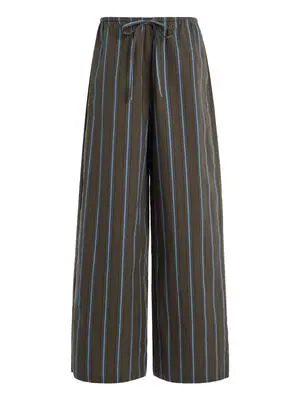 STAUD Mateo Cotton Wide Leg Pants